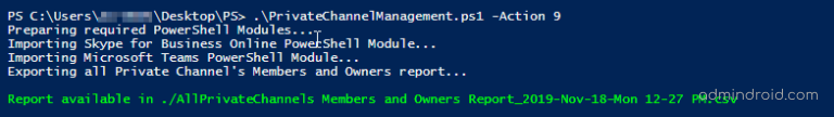 Manage Private Channels in MS Teams using PowerShell