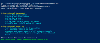 Manage Private Channels in MS Teams using PowerShell