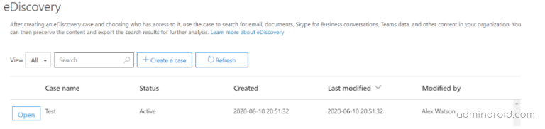 Discovery of Microsoft Teams Content Using eDiscovery