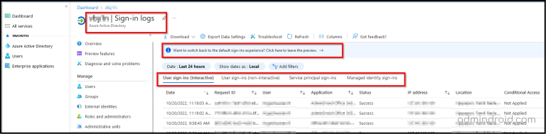 Monitoring Azure AD Sign-in Logs and Risky Sign-In Activities ...