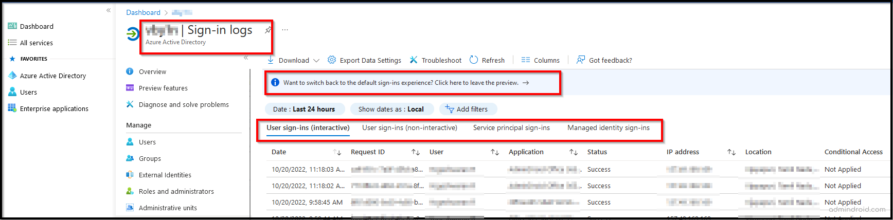 Monitoring Azure AD Sign-in Logs and Risky Sign-In Activities - AdminDroid Blog
