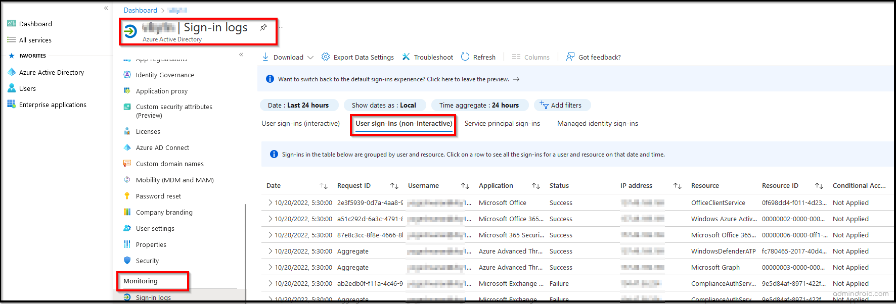 Monitoring Azure AD Sign-in Logs and Risky Sign-In Activities