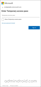 Configure Temporary Access Pass in Microsoft Entra
