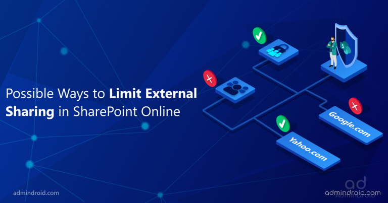 Possible Ways to Limit External Sharing in SharePoint Online
