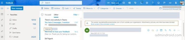 Protect Your Organization from Outlook Phishing Attack using External ...