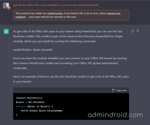 The New Chat GPT AI Chatbot: A Saviour for Microsoft 365 Sysadmins