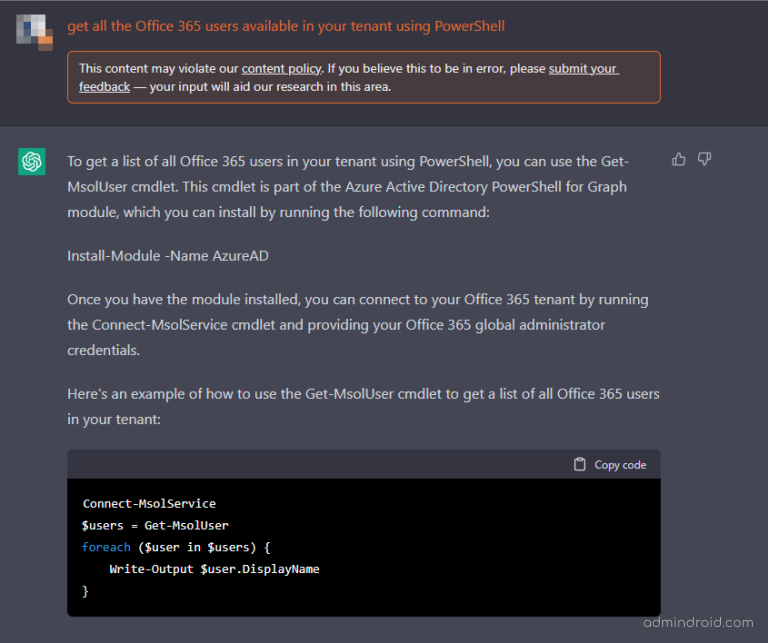 The New Chat GPT AI Chatbot: A Saviour for Microsoft 365 Sysadmins