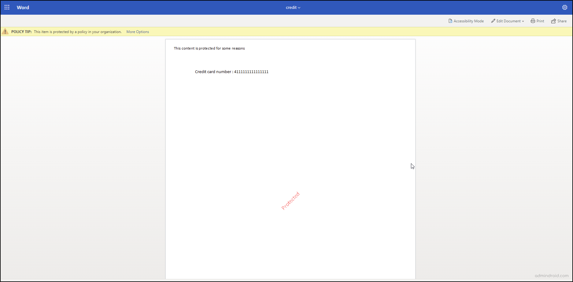 Microsoft 365 Sensitivity Labels in the Sharing Dialog