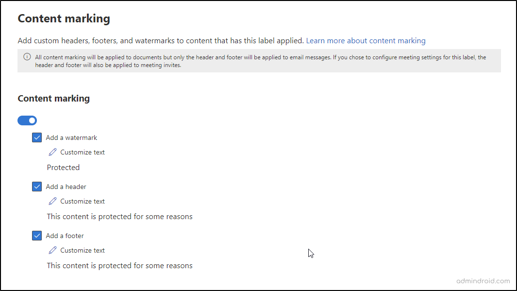 Microsoft 365 Sensitivity Labels in the Sharing Dialog