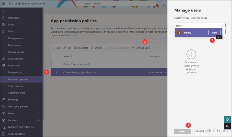 Teams App Permission Policies Management: A Office 365 Pro's Guide - AdminDroid Blog