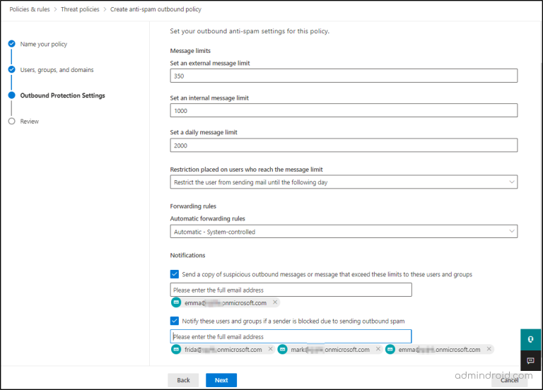 Configure Outbound Spam Policy in Microsoft 365 and Protect Your ...