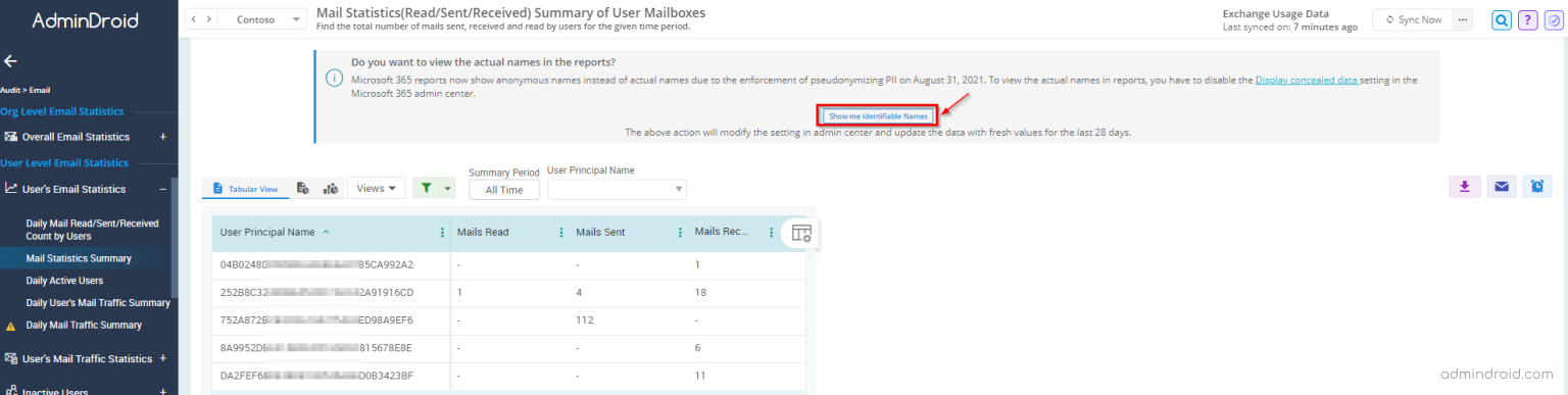How To Enable Identifiable User Names In Microsoft 365 Usage Analytics Reports Admindroid Blog