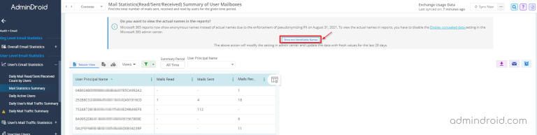 How To Enable Identifying User Names In Usage Analytics Reports Admindroid Blog