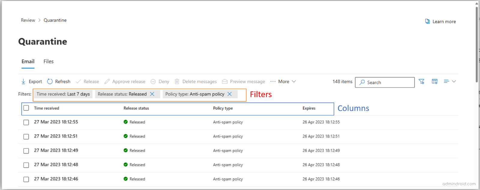 Latest Updates on Quarantine Management Features in Microsoft Defender ...