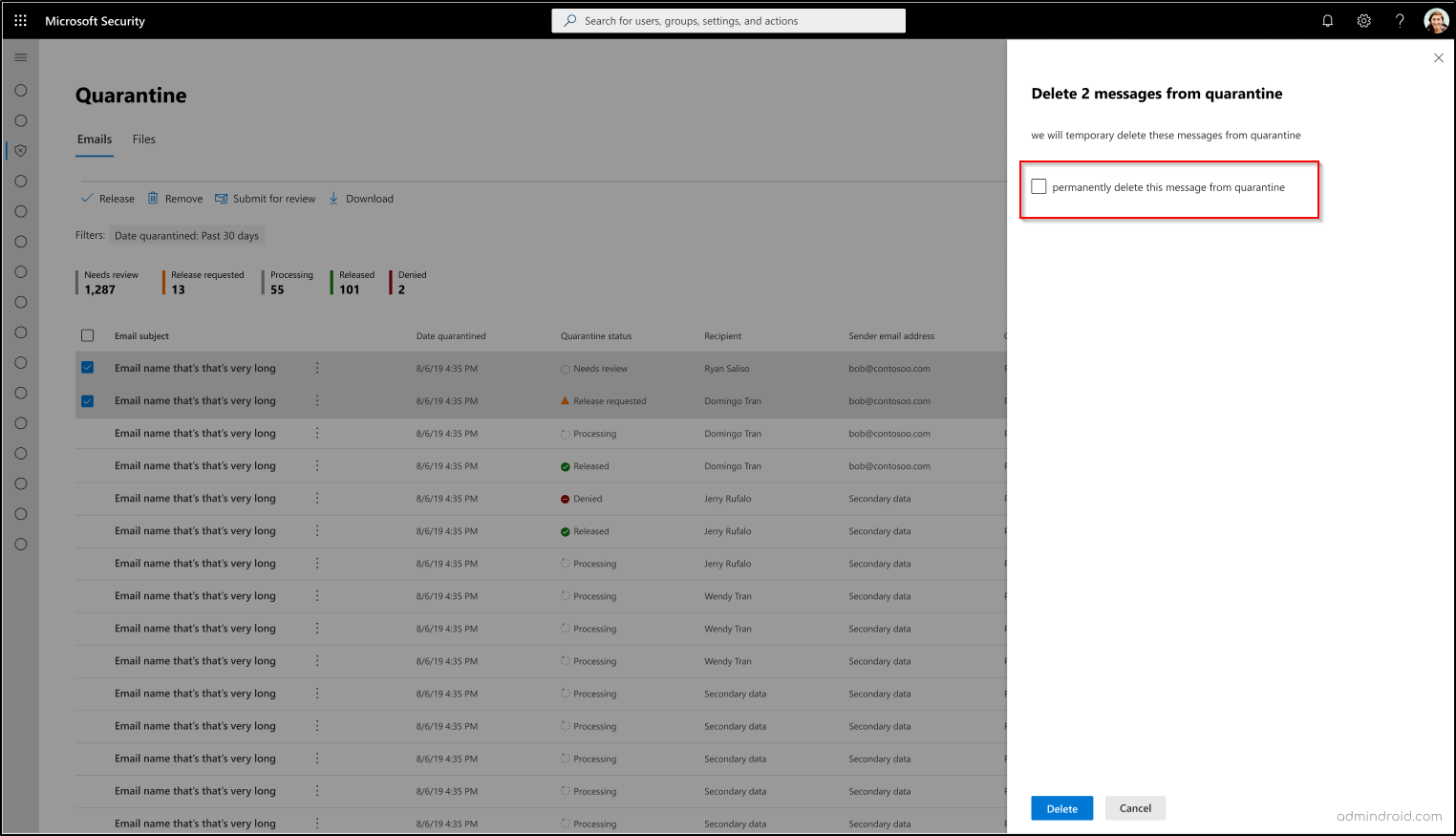 Latest Updates on Quarantine Management Features in Microsoft Defender ...