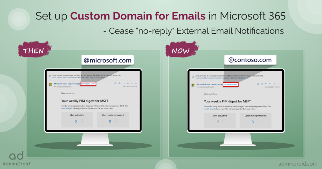 Configure Custom Domain Email Notifications in Microsoft 365 Configure Custom Domain Email Notifications in Microsoft 365