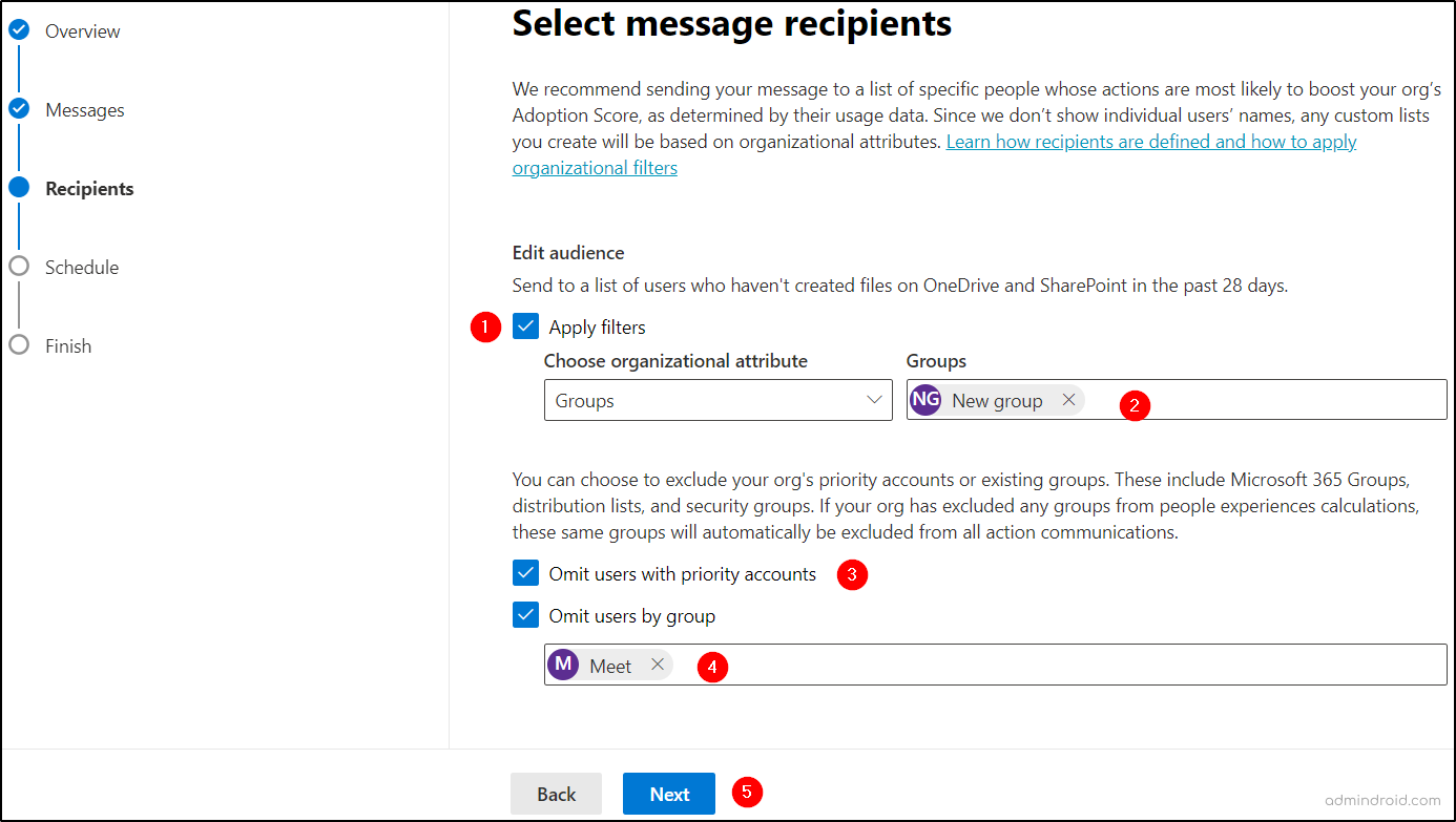Boost Microsoft 365 Adoption Score with Organizational Messages