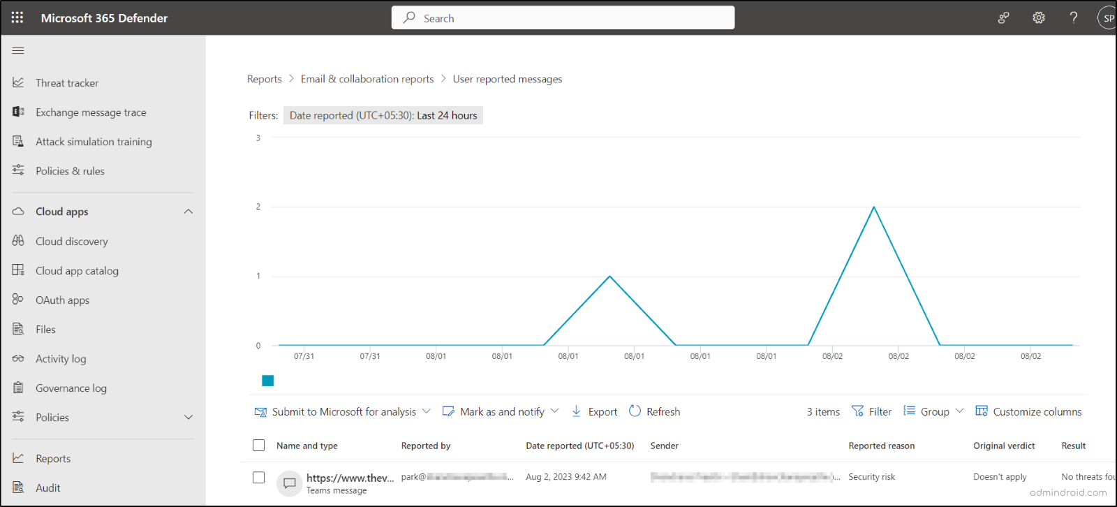 Report Suspicious Messages in Microsoft Teams