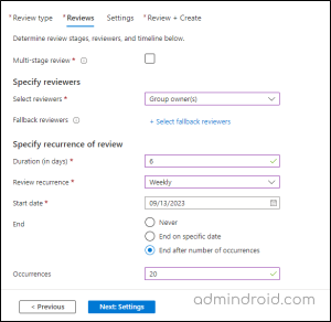 Create Access Reviews in Microsoft Entra