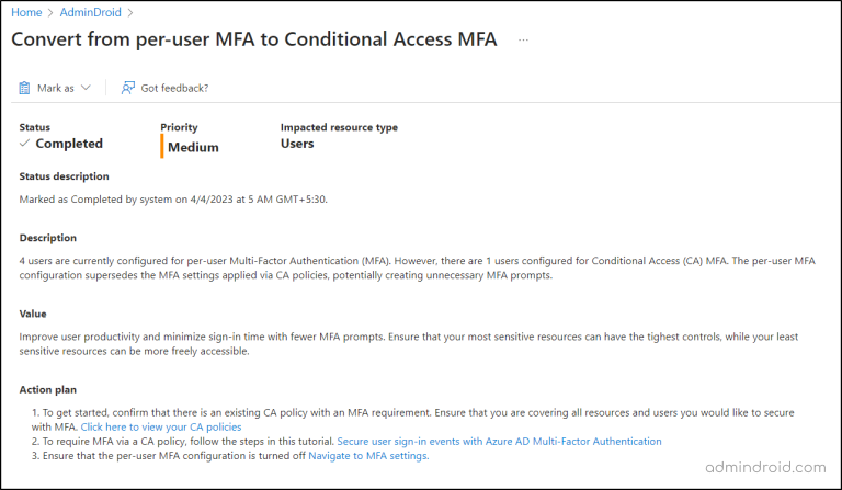 Convert Per-user MFA to Conditional Access MFA in Microsoft 365