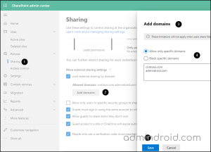 Restrict Domain Sharing in SharePoint Online and OneDrive