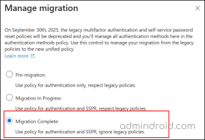 Migrate MFA and SSPR Policies to Authentication Methods Policy in Microsoft Entra ID ...