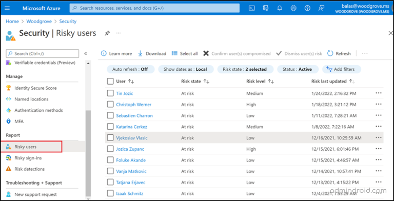 Free Leaked Credential Detection Report In Microsoft Entra Id Admindroid Blog