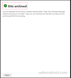Microsoft 365 Archive for SharePoint