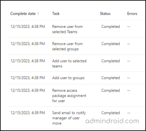 Manage Microsoft 365 User Role Changes with Workflows Entra
