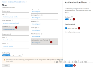 Control Authentication Flows in Conditional Access Policy