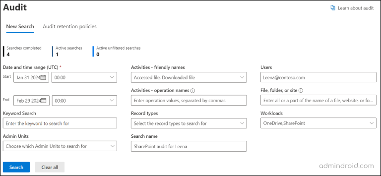 Unified Audit Log: A Guide to Track Microsoft 365 Activities