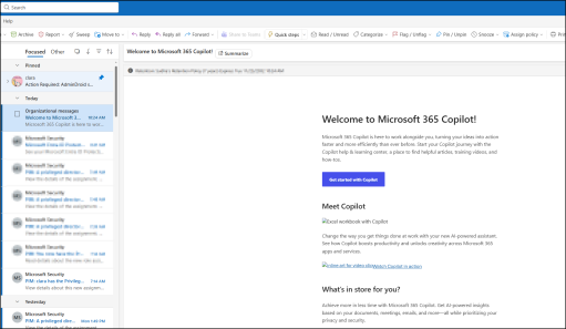 Organizational Messages in Microsoft 365 Admin Center