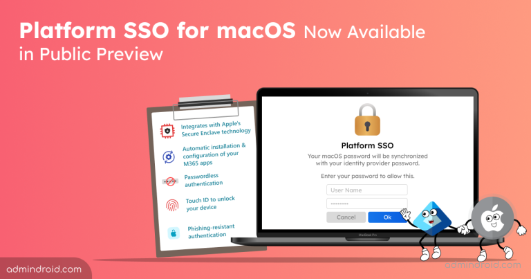 Platform SSO for macOS Out in Public Preview