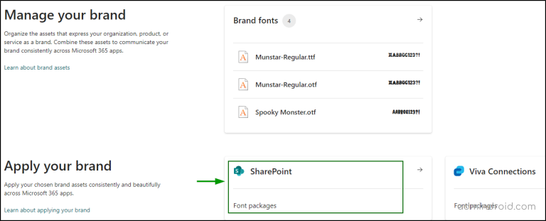 Brand Center in SharePoint Admin Center