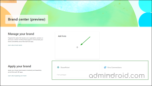 Brand Center in SharePoint Admin Center