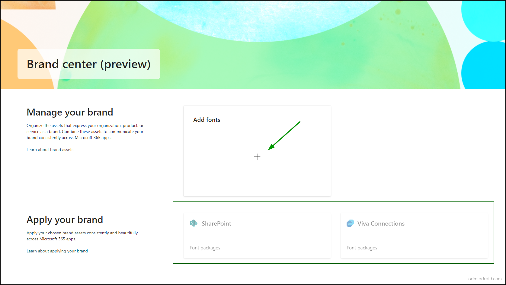 Brand Center in SharePoint Admin Center