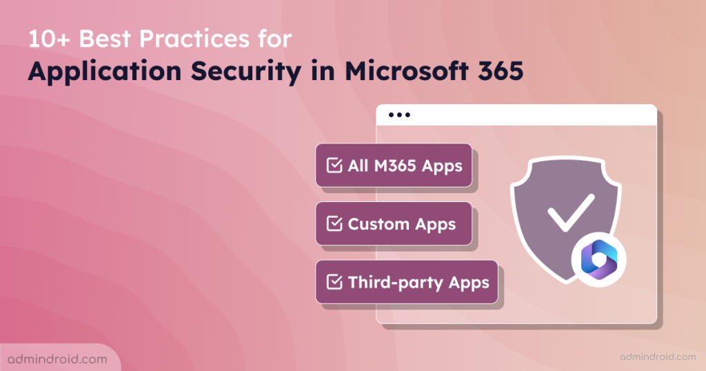 Application Security in Microsoft 365 - Common Guidelines