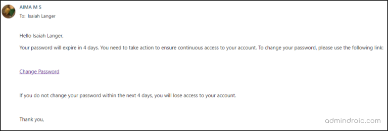 Free Password Expiry Notification with Follow-up Emails