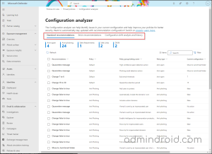 Configuration Analyzer in Microsoft Defender - AdminDroid Blog