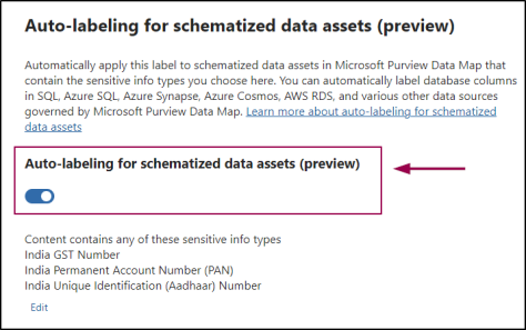 Microsoft Information Protection Secure Score Recommendations