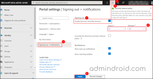 Configure Idle Session Timeout for Entra Portal Security