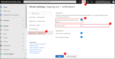 Configure Idle Session Timeout for Entra Portal Security