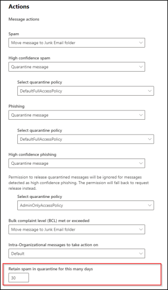 Increase Microsoft Secure Score with Spam Protection Settings