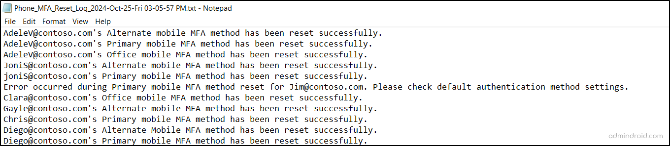 Delete Phone Authentication for Microsoft 365 Users