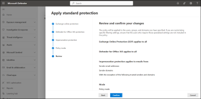 Enable Preset Security Policies in Microsoft 365