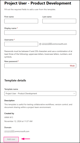 How to Create Microsoft 365 Users Using Template