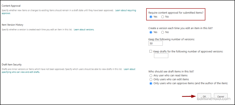 How to Configure Content Approvals in SharePoint Online