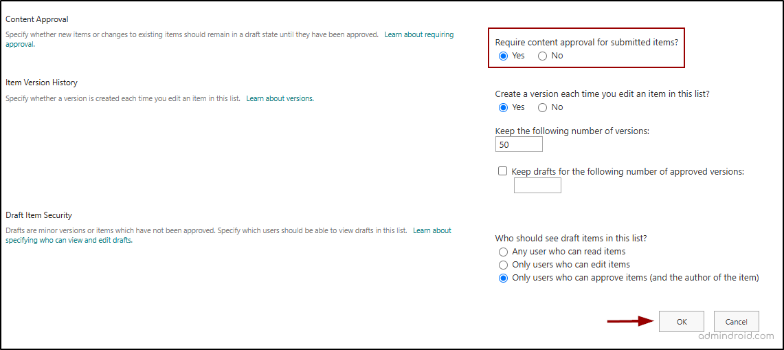 How to Configure Content Approvals in SharePoint Online