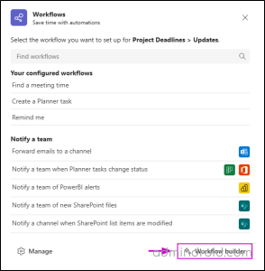 How to Create Workflows in Microsoft Teams