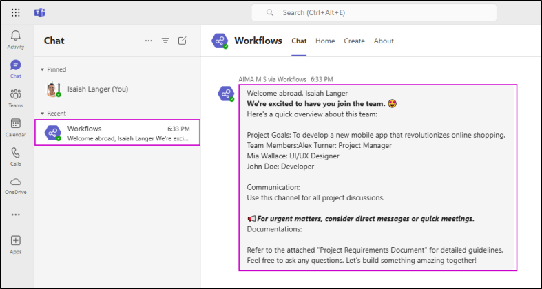 How to Create Workflows in Microsoft Teams